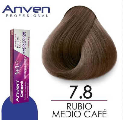 TINTE ANVEN 7.8 RUBIO MEDIO CAFE – Monys Cosmeticos